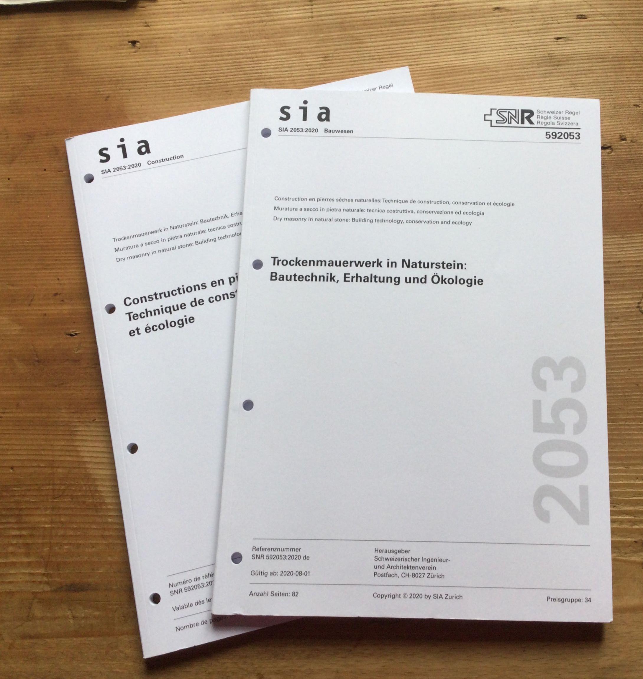 Merkblatt SIA 2053 Trockenmauerwerk | Stonewall's / Stone masonry ...
