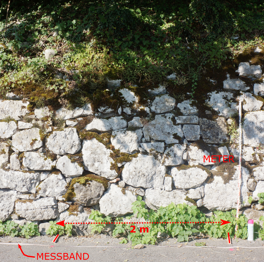 Drystone plan drawing | Stonewall's / Stone masonry / Natursteinmauerwerk